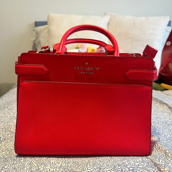 kate spade | Bags | Kate Spade Vibrant Red Satchel | Poshmark
